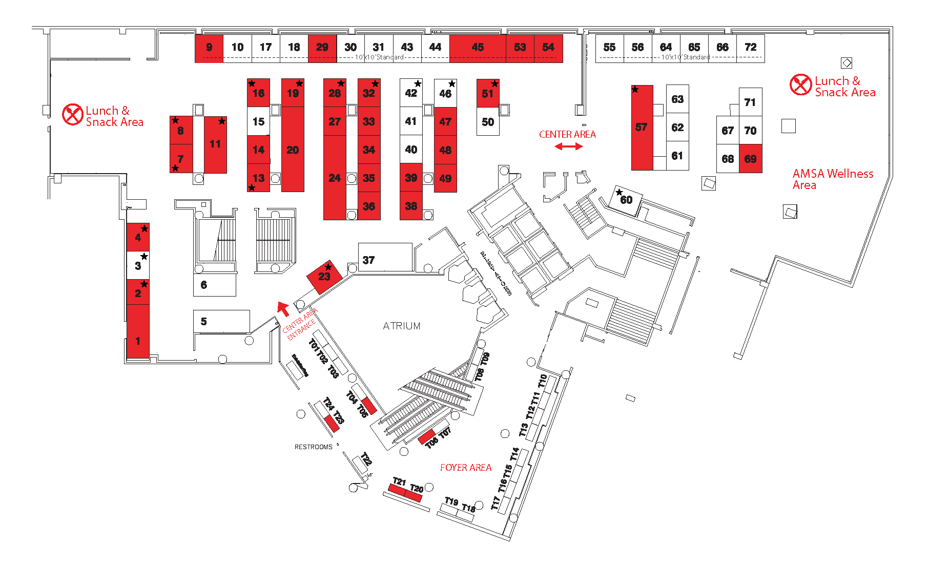Exhibit Hall Floor Plan - AMSA Convention & Exposition